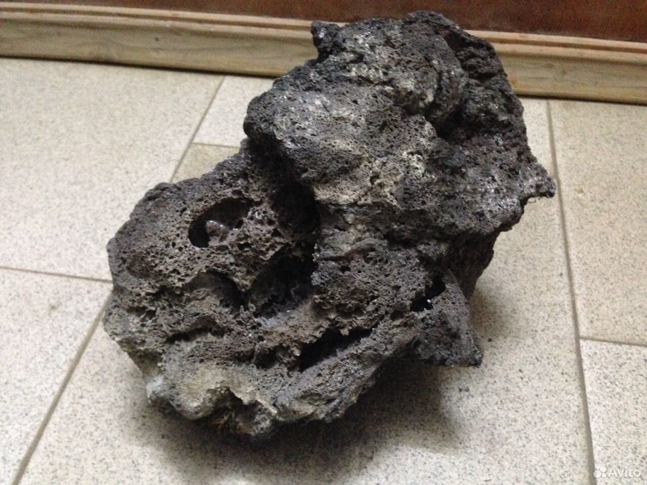 Вулканическая лава для аквариума(черная)