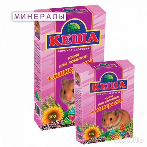 Кеша" Зерносмесь для хомяков минералы 500г