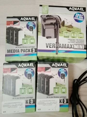Картриджи угольные Aquael Versamax mini